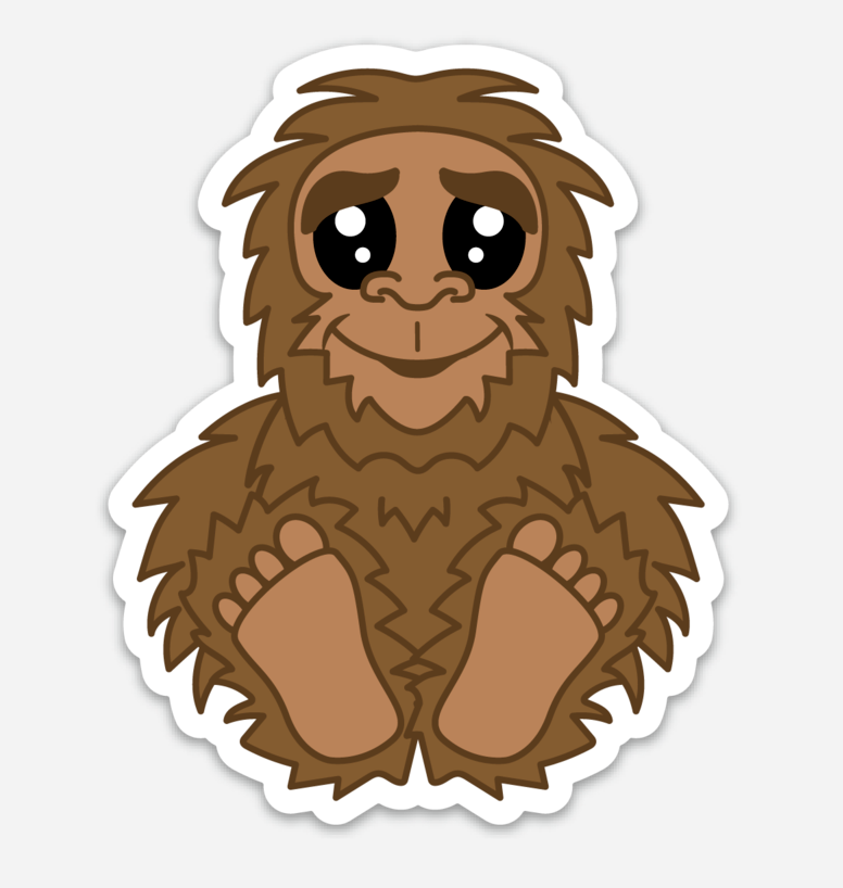 Big Foot Sticker 4" – Spot Colors