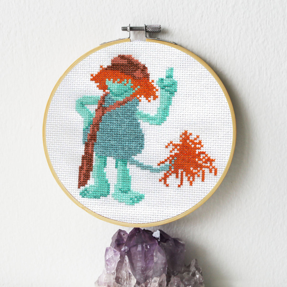 Fraggle Rock: Boober Fraggle Counted Cross Stitch Kit – Spot Colors
