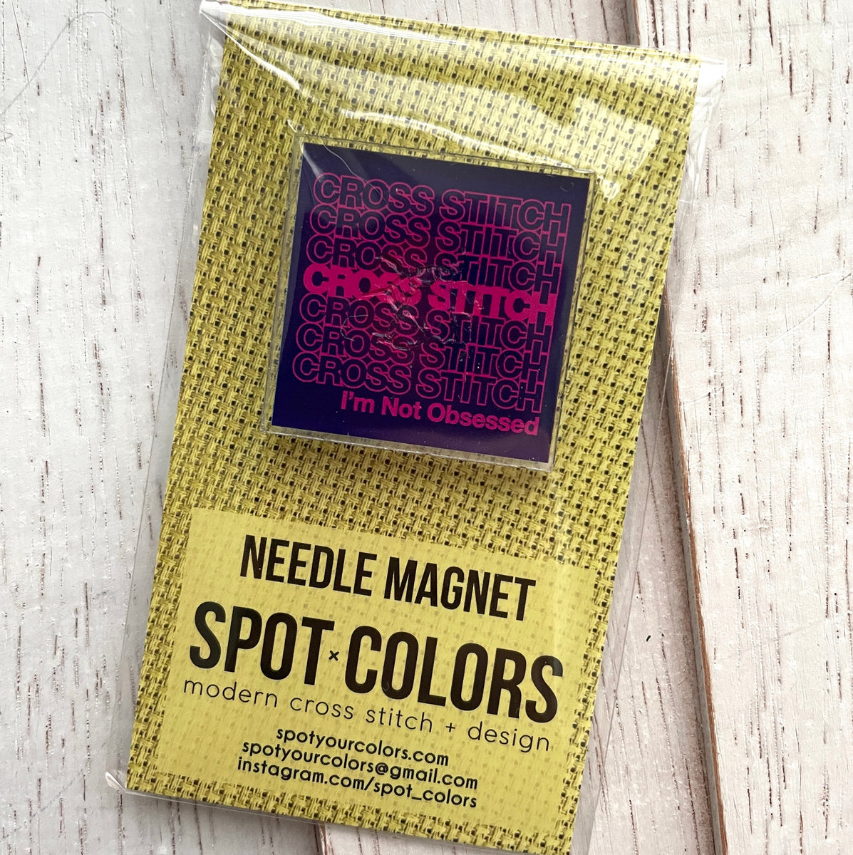 Cross Stitch Obsessed Needle Magnet – Spot Colors
