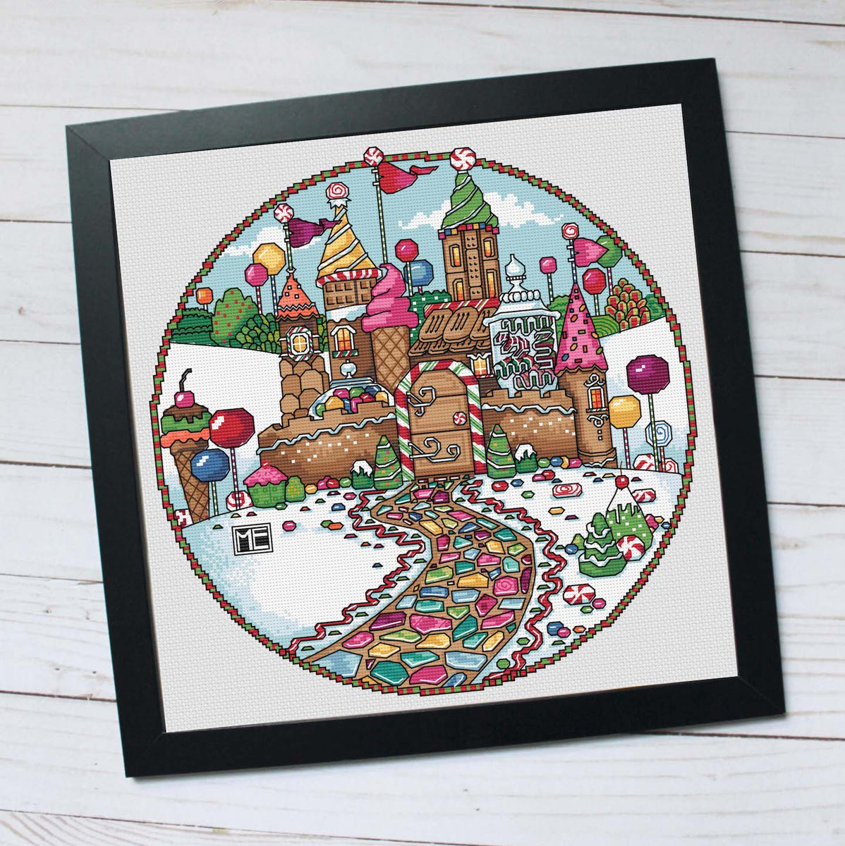 Candy Castle by Mary Engelbreit Counted Cross Stitch Digital Pattern ...