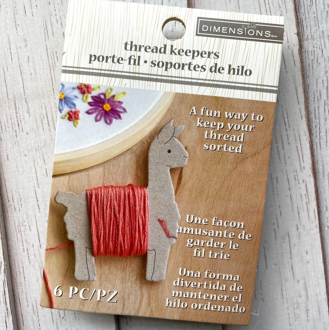Dimensions Floss Keeper 1.5"X2.75" 6/Pkg - Llama – Spot Colors